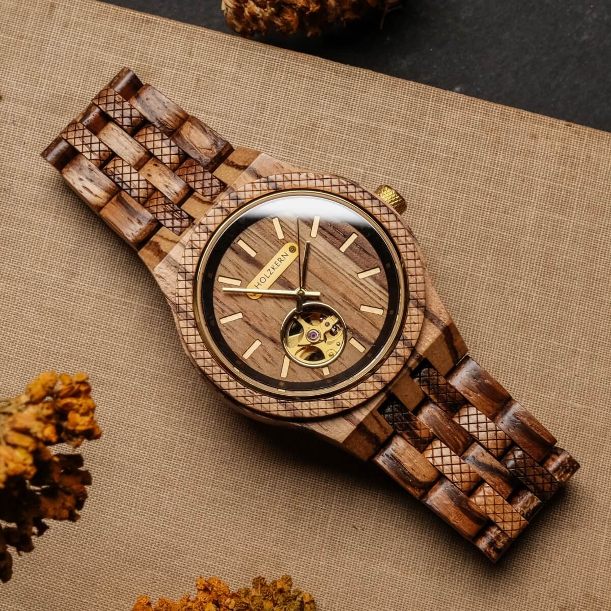 HOLZKERN | Aristoteles Herren Holzarmbanduhr