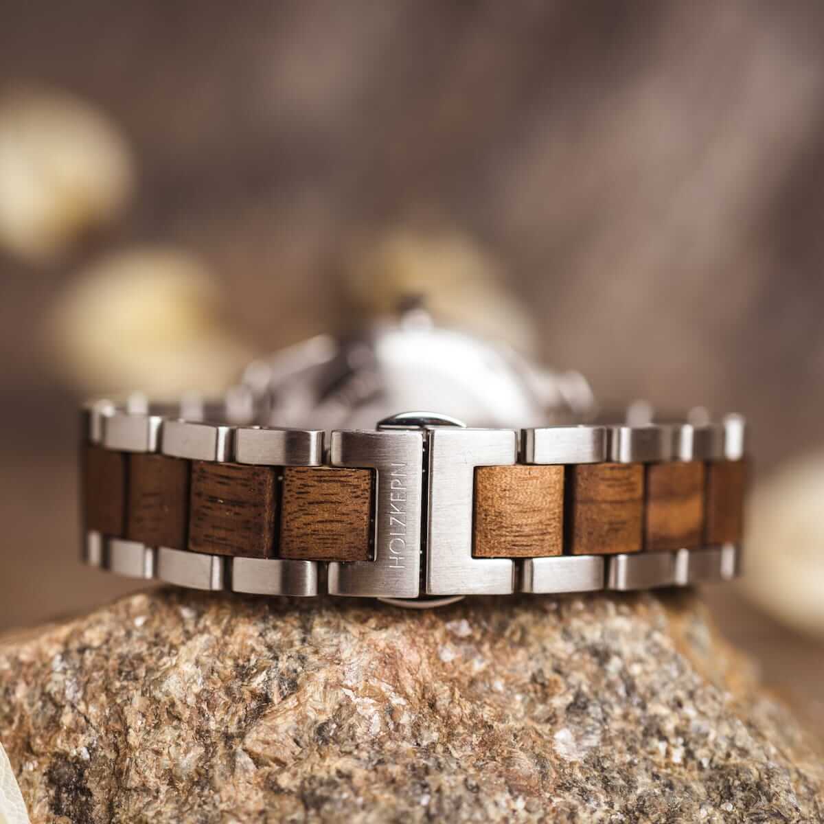 HOLZKERN | Heather Damen Holzarmbanduhr