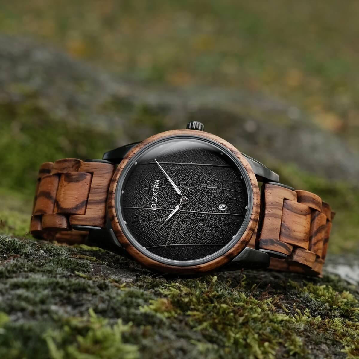 HOLZKERN | Kabania Herren Holzarmbanduhr